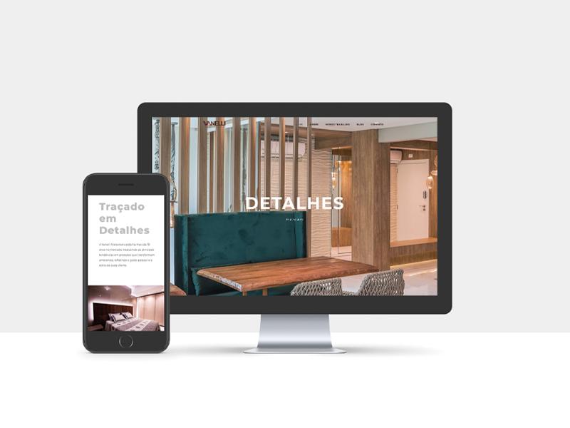 Vanelli Marcenaria: redesign de logo e site institucional - Bemark